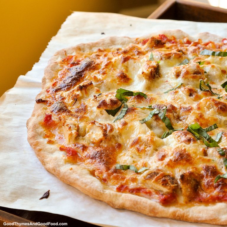 Chicken Parmesan Pizza – Good Thymes and Good Food